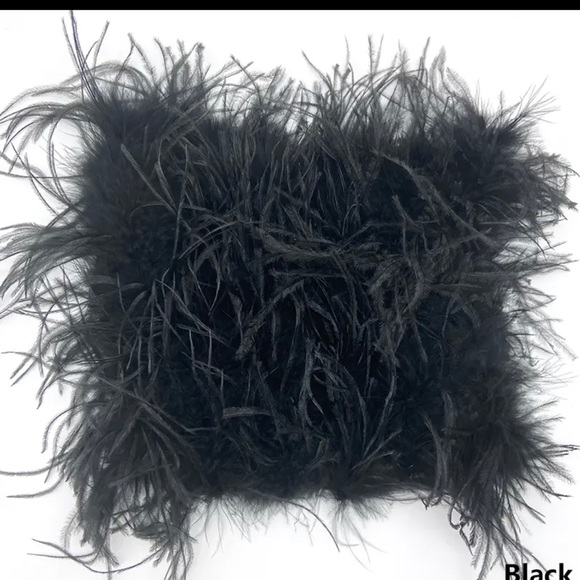 Tops | Ostrich Feather Tube Top | Poshmark